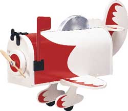 Handcrafted Novelty Mailboxes: Airplane Mailbox