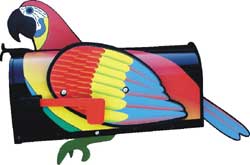 Handcrafted Novelty Mailboxes: Parrot Mailbox